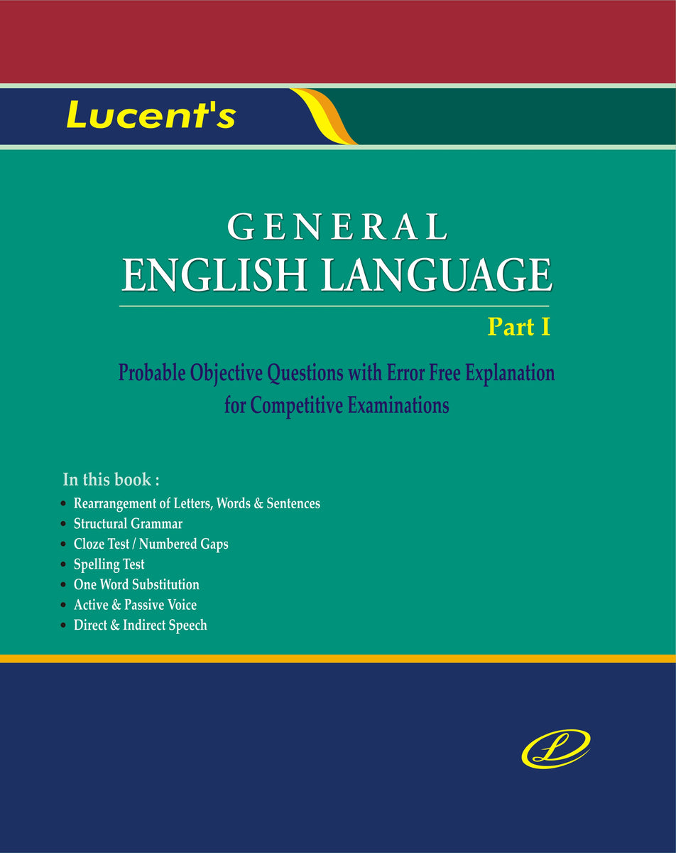 General English Language Part -1(H/E) – Lucent Publication